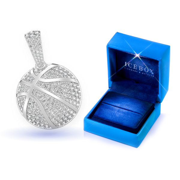 Icebox - Basketball Diamond Pendant 14k Solid Gold 2.00ctw