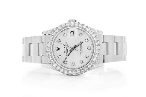 Icebox - Rolex Datejust 31MM Steel (68240) Custom Dial & 2.00ctw ...