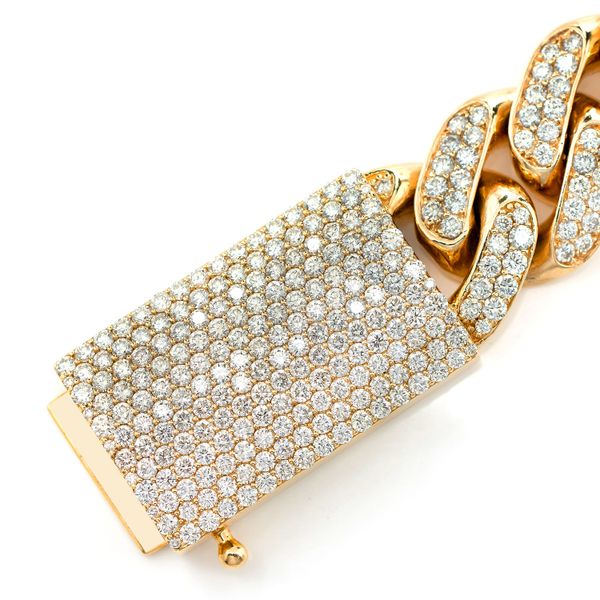 Icebox - Two Row Diamond Miami Cuban Link Bracelet 14k Solid Gold 23.00ctw